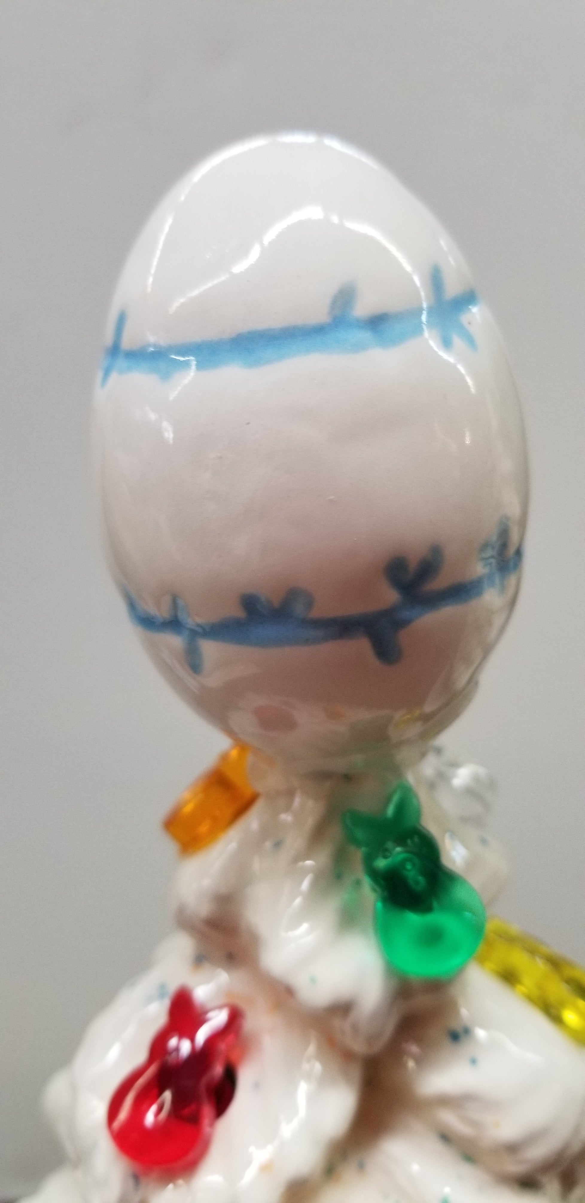 Ceramic Tree with Easter Bunnies and Egg Topper – Now and Then of ...